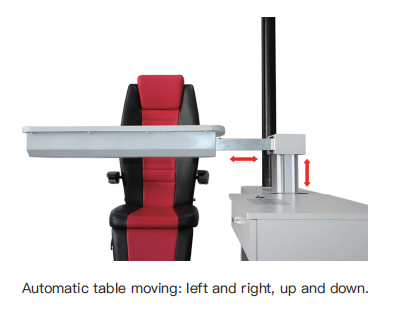 Black And Red Leather Ophthalmic Chair Unit For Two Instruments ...