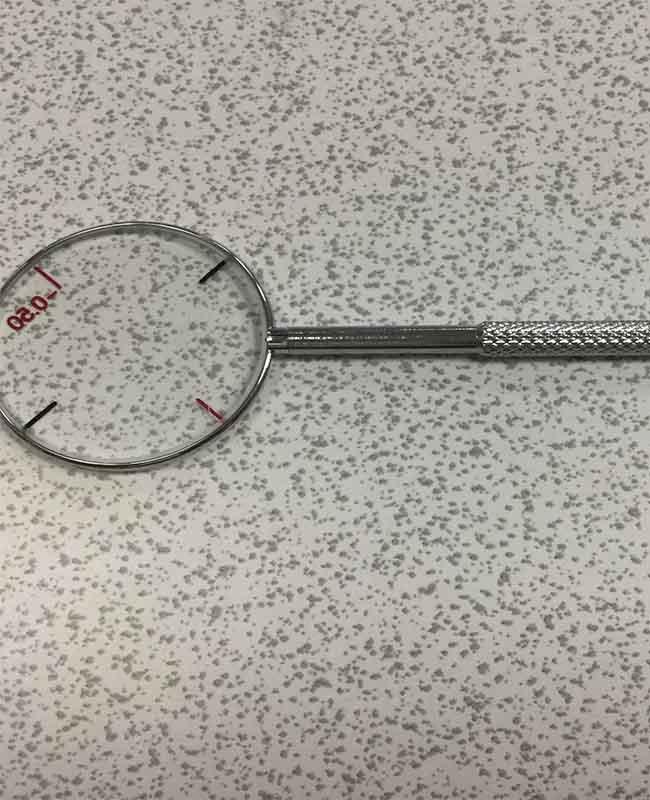 Optical Cross Cylinder Lens Tool -0.25 -0.50 Optometry Accessories