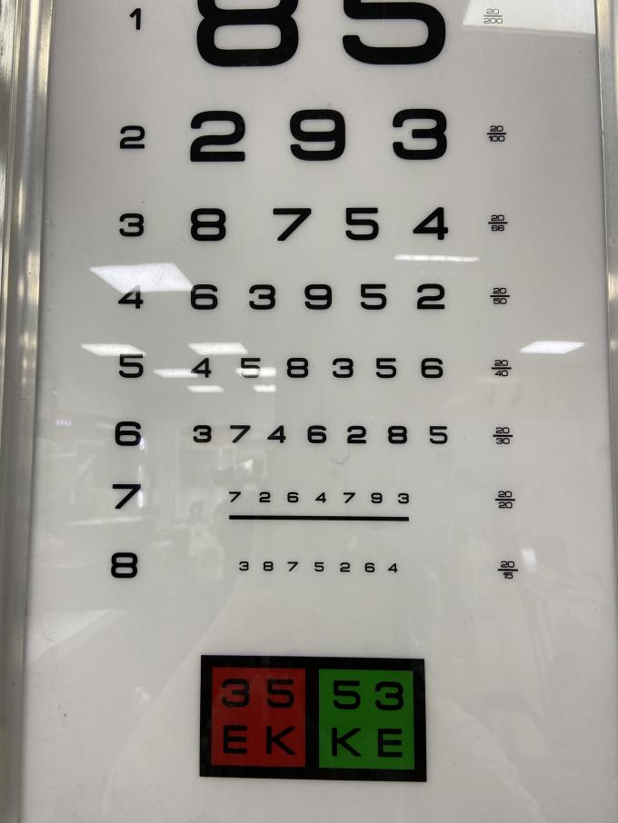 60*30cm Eye Care Ophthalmic Led 3m Visual Acuity Chart