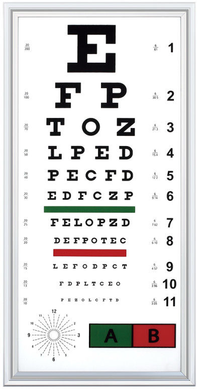 60 30cm Eye Care Ophthalmic Led 3m Visual Acuity Chart