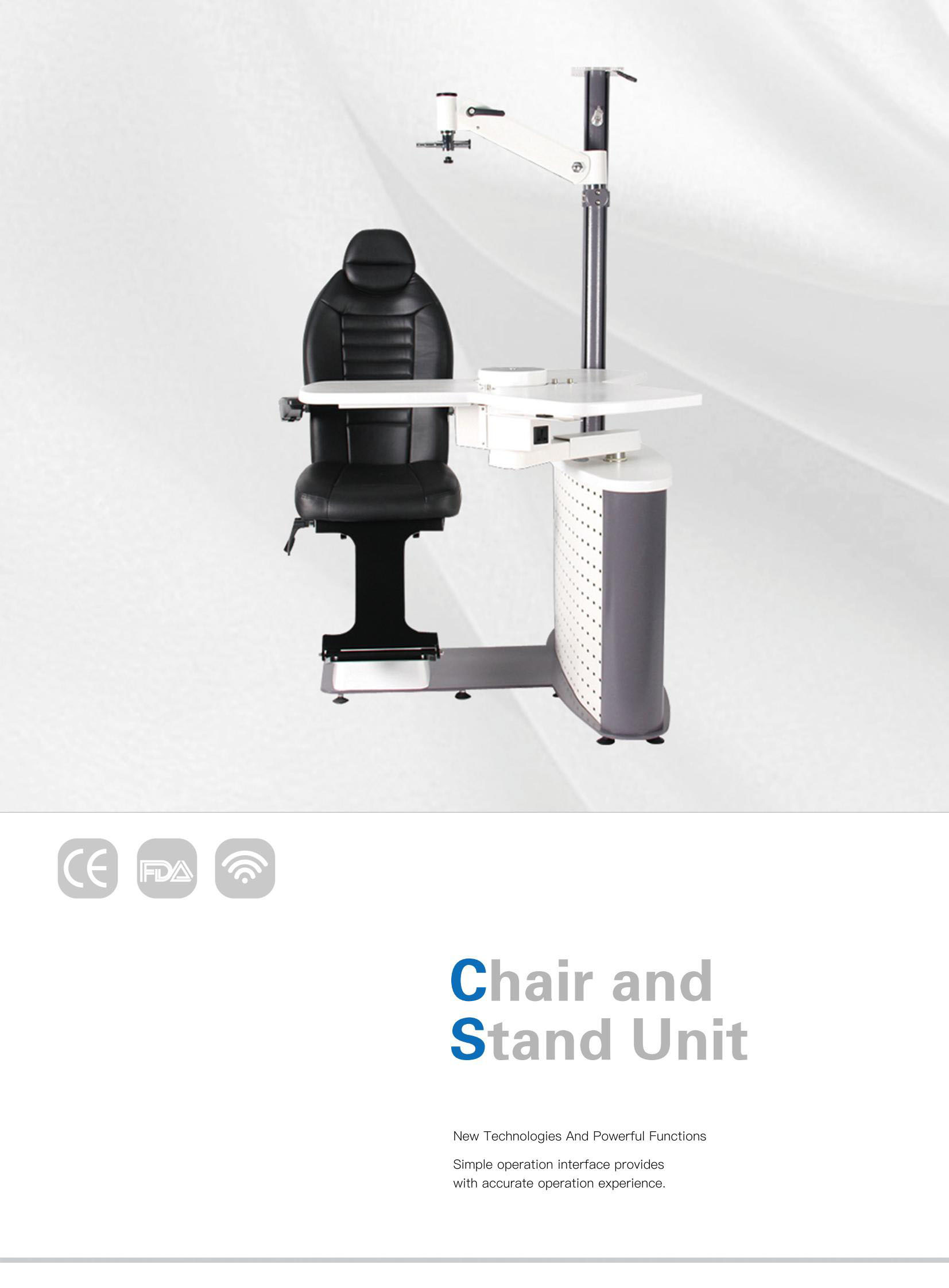 Ophthalmic Unit combined table and chair table combined units LED lamp ...