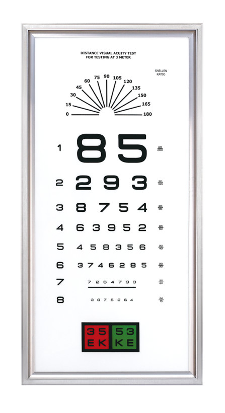 60 30cm Eye Care Ophthalmic Led 3m Visual Acuity Chart